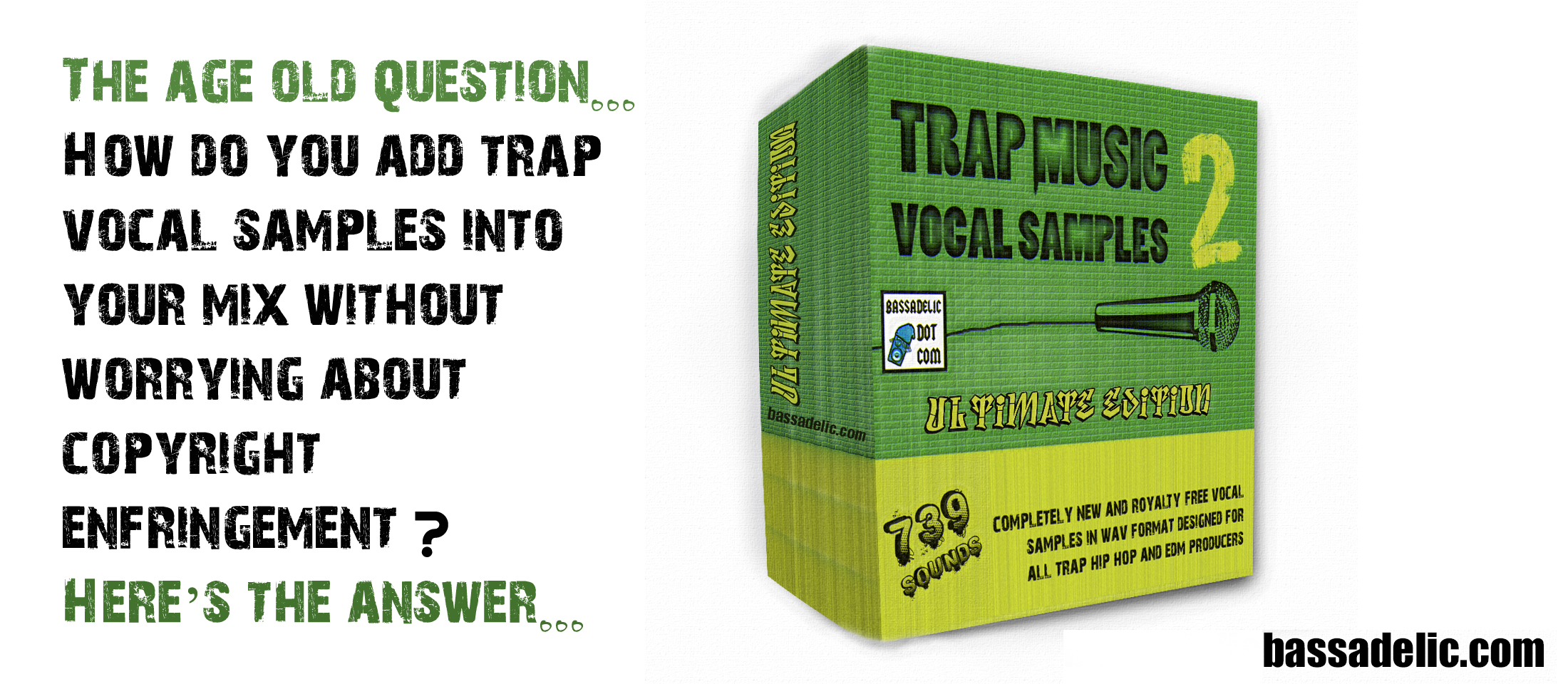 FREE Demo of the BULK 739-Sample Trap Vocal Package is Here, FINALLY ...